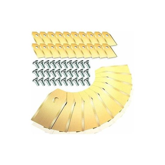 Lames de tondeuse à gazon plaquées or (30 pièces) - Cdiscount Jardin