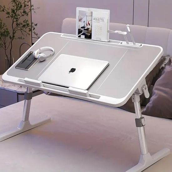 Table de lit multifonctionnelle,table de lit réglable-table portable ...