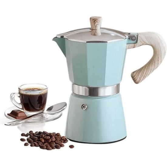 Mokka Cafetière à expresso pour 3 tasses,plaques de cuisson Moka Pot ...