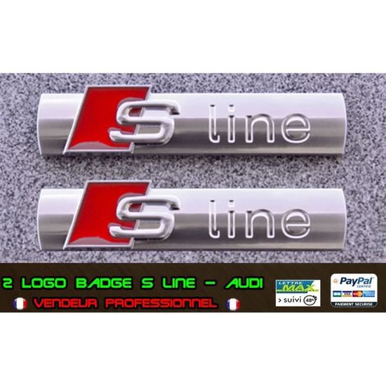2 LOGO AUDI S LINE ORIGINAL SPORT - Cdiscount Auto