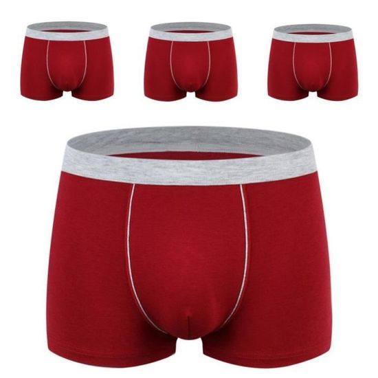 Boxers en coton pour hommes, slips en coton, slips grande taille, lot ...