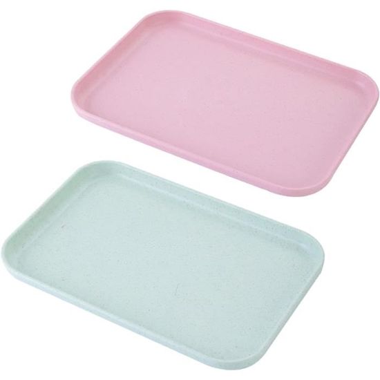 2 Pièces Plateau Restauration Rapide, Plateaux Service Plastique ...