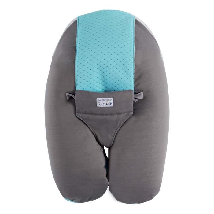 TINEO Multirelax Évolutif coussin de maternité - Jersey - Gris et aqua ...