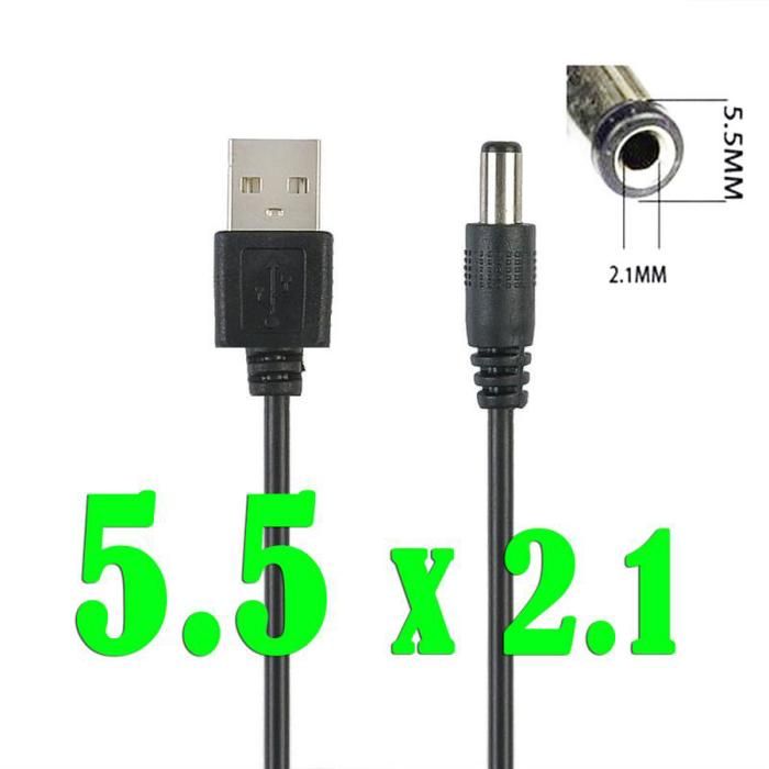 Câble informatique,RYRA-Câble de charge universel DC 2.5,USB vers DC2.0 ...