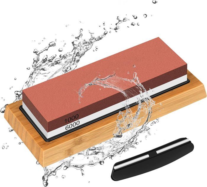 Pierre A Aiguiser, Aiguiseur De Couteaux, Affuteur Couteau À Grain 1000/6000 Avec Base En Bambou ...