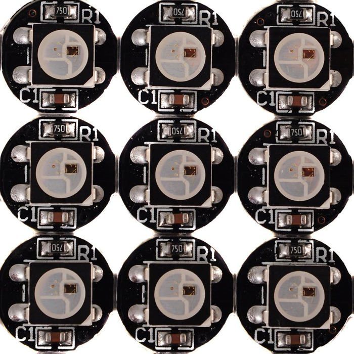 100pcs WS2812B ECO RGB Alloy Wires 5050SMD Chips LED adressables ...