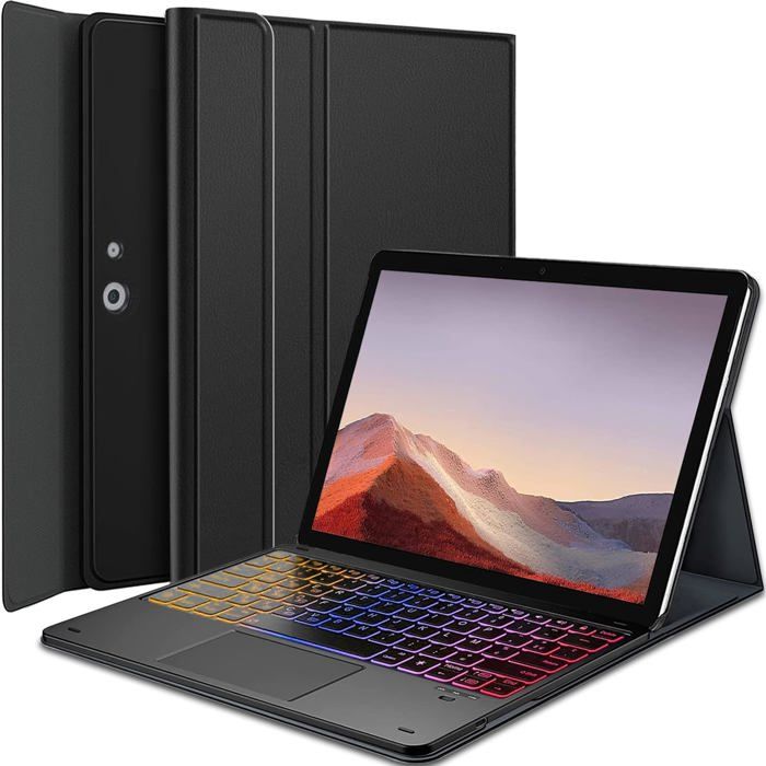 Rétroéclairé Clavier Coque Pour Microsoft Surface Pro 7/7+/6/5/4 12.3 ...