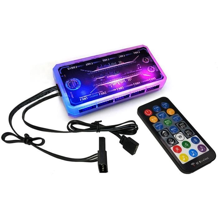 Boîtier PC Panneau LED RGB LED Panneau arrière Chassis Decoration ...