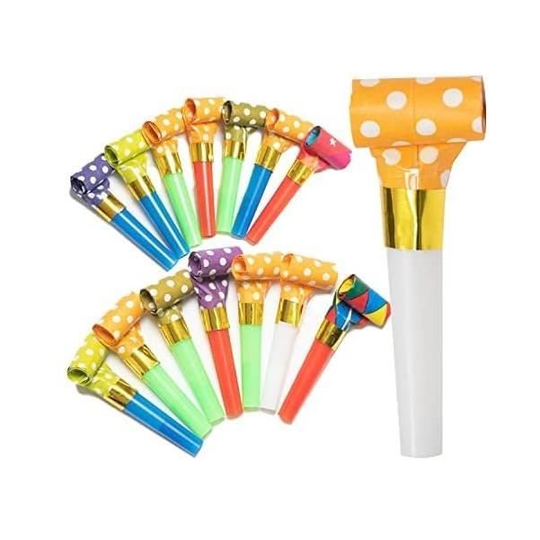 Lot de 40 Sifflets Enfant pour Cotillons d'Anniversaire - Matériaux ...