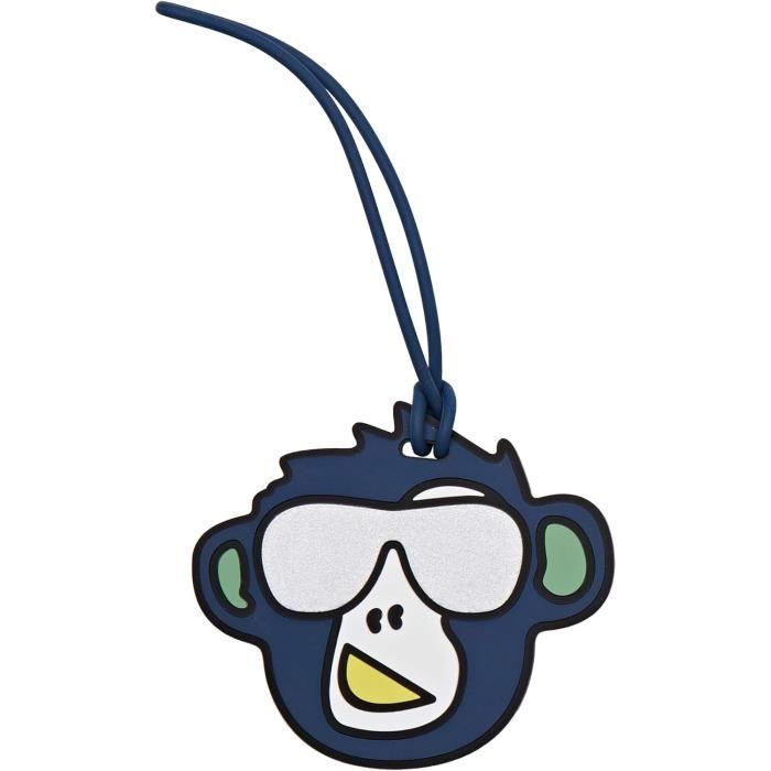 Monkey Fun Tag Porte-Clés, 0,01 Liters, Bleu (Polish Blue Fun)[u3149 ...