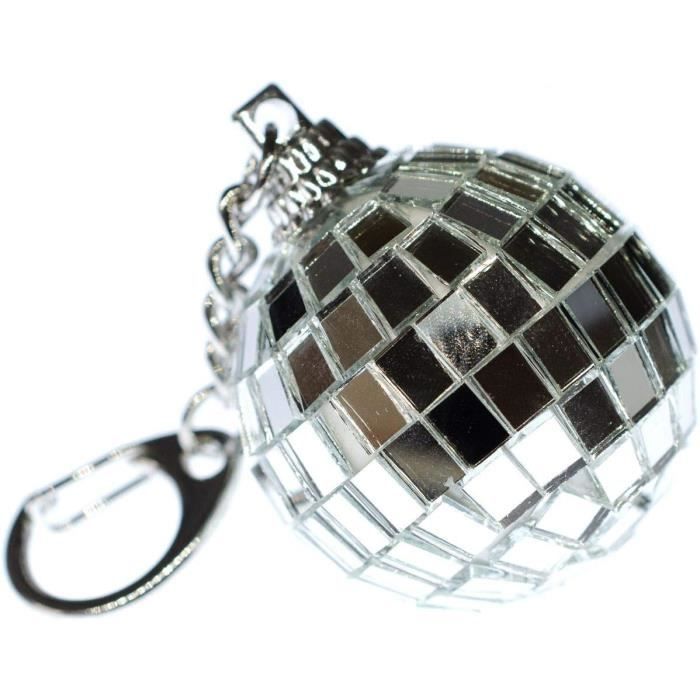 Mirror Ball Key Chain Club Miroir Disco Ball Djane - Bijoux Fashion ...