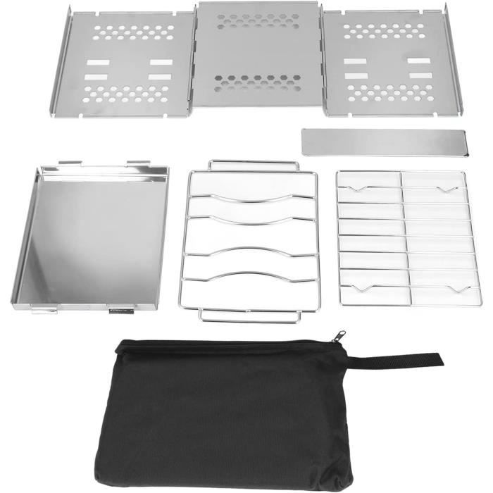 Réchaud à gaz de Camping réchaud à Barbecue carré en Acier Inoxydable ...