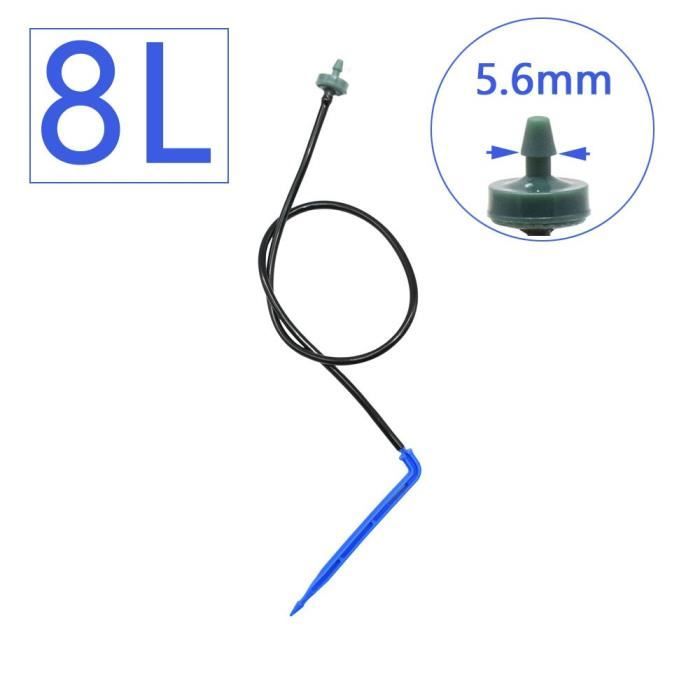 (8L-1way)Goutteur de jardin 2L 4L 8L 1/8 "1/4", raccord d'arrosage à 2/4 voies, connecteur de ...