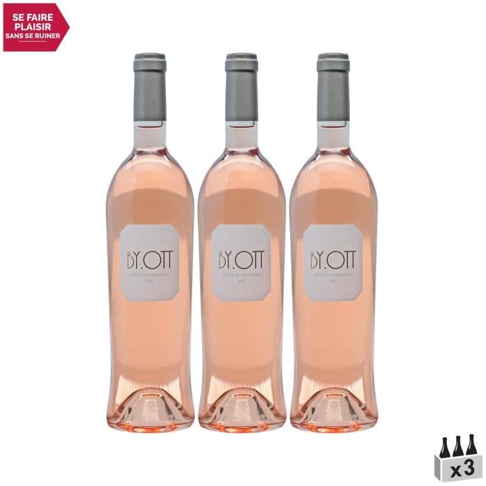 Côtes de Provence By OTT Rosé 2021 - Lot de 3x75cl - Domaines OTT - Vin ...