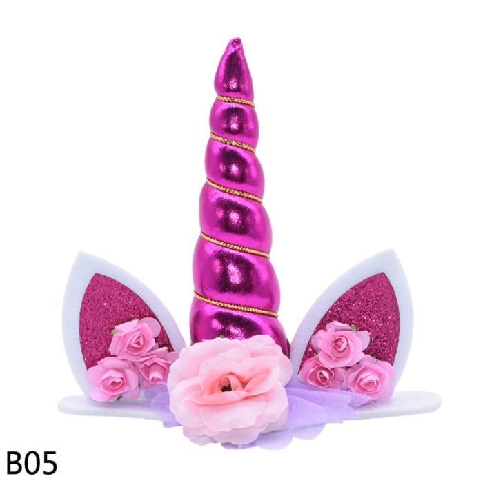 Décoration de gâteau en corne licorne 1 pièce | Décoration de gâteau à ...
