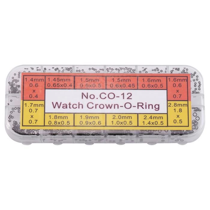 Boîte De 12 Joints Toriques En Caoutchouc Pour Montres, Étanchéité ...