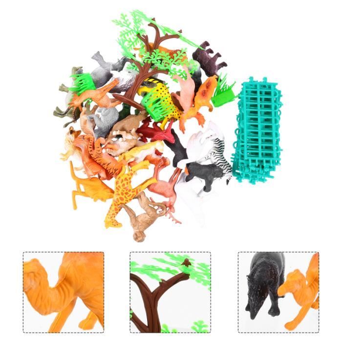 1 Set Zoo Models Figurines Enfants Playt Toujours Modèle Jouet éducatif ...