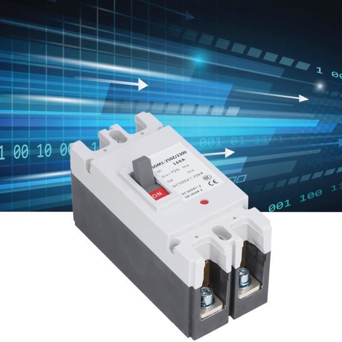 Disjoncteur DC - GOTOTOP - SGM1-250Z/2300 - 500V - 160A - Protection contre court-circuit et ...