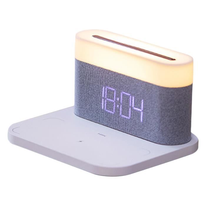 Réveil avec affichage à LED de charge sans fil Réveil numérique ...