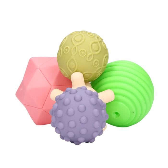 Keenso jouet de balle sensorielle Baby Sensory Balls Soft Squeeze ...
