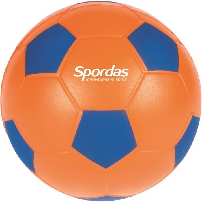 Ballon mousse enfant Spordas - orange/bleu - 12 cm - Cdiscount Sport