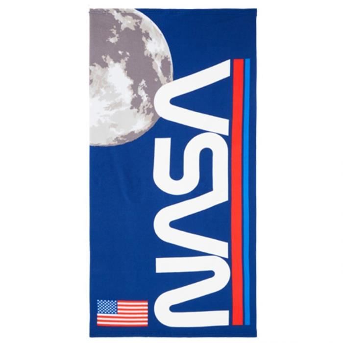 Serviette de bain ou drap de plage - NASA - Bleu - 70x140 cm ...