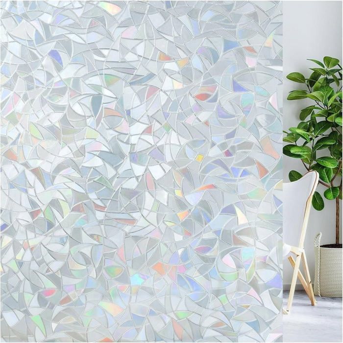 Rabbitgoo Film pour Vitre film pour Fenetre Voir Sans Etre Vu Fenetre Effet Arc-en-Ciel Anti UV ...