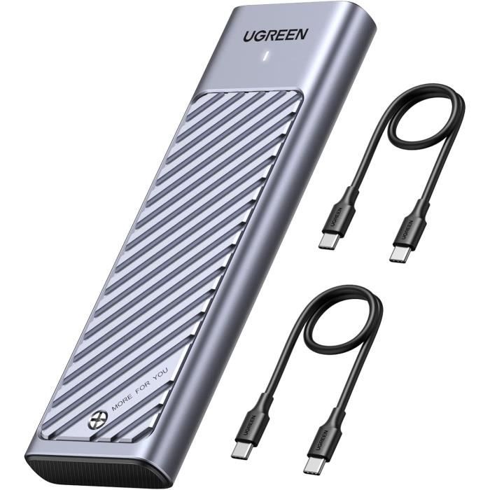 Boîtier M.2 Ssd Nvme Ngff Sata En Aluminium Usb 3.2 Gen 2 10 Gbps Pour ...