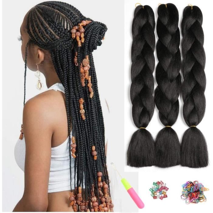 Kanekalon Meches Tresse Cheveux, Meches Pour Tresses Africaine ...