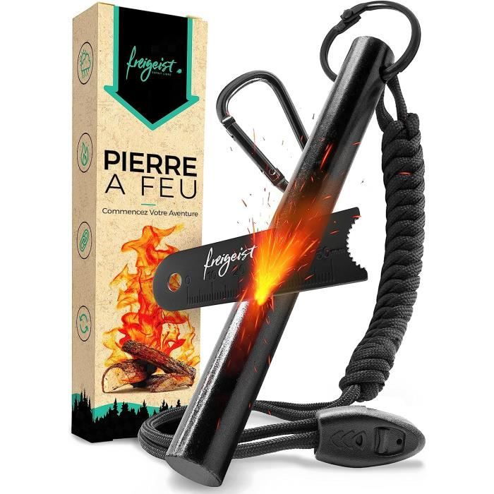 Pierre a feu de Survie - Kit Allume feu magnésium avec firesteel pour ...