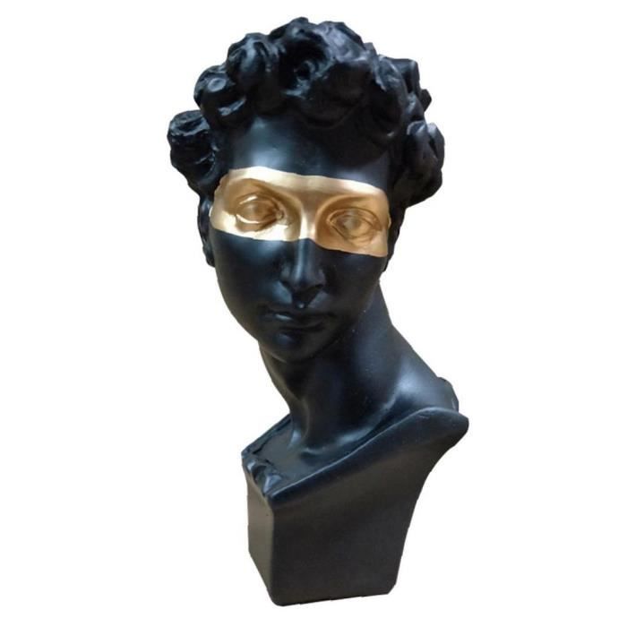 Mini Buste Sculpture 15cm Tête Décorative Art Moderne Statue Décoration ...