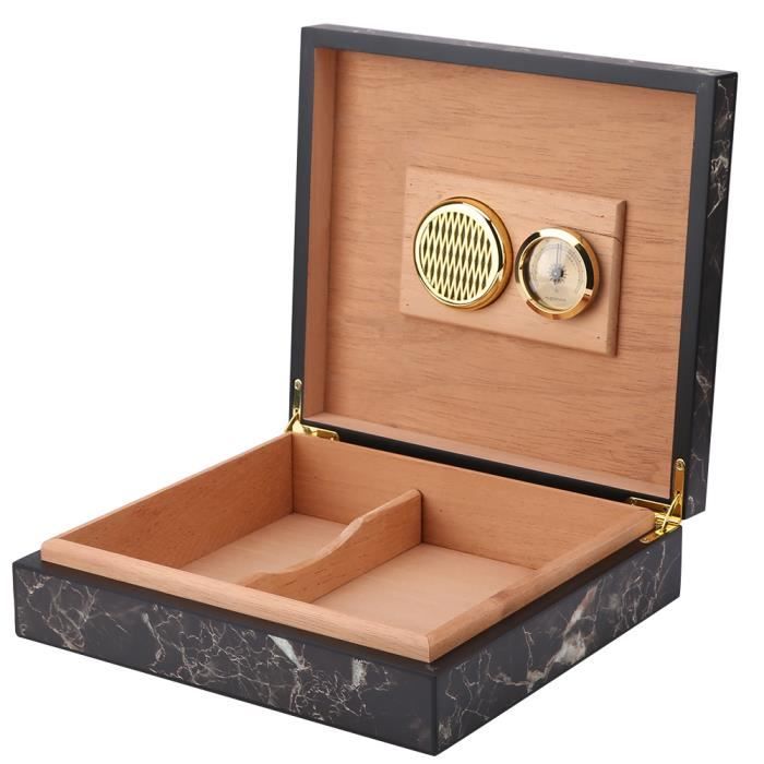 Tbest bois de boîte à cigares Vintage Mini Portable Humidor Cigare ...