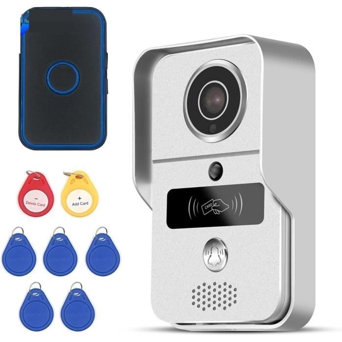 Sonnette vidéo intelligente Tuya 1080P, interphone vidéo sans fil avec ...