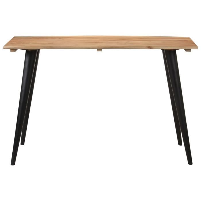 YUM Table à dîner au bord naturel - Tables à manger - 120x60x75 cm ...