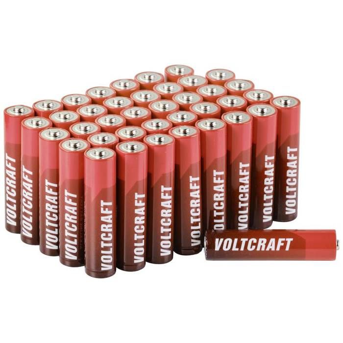 Pile LR3 (AAA) VOLTCRAFT Industrial LR03 alcaline(s) 1300 mAh 1.5 V 40 ...