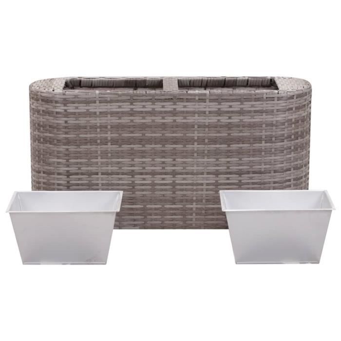 HUA - Pots | cache-pots - Lit surélevé de jardin 80x25x40 cm Résine ...