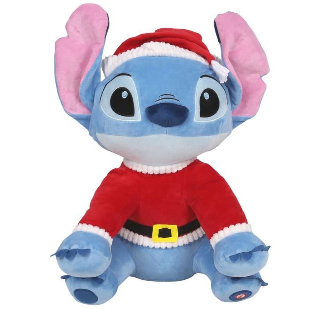 DISNEY Stitch Grande peluche/mascotte de Noël, bleu, rayonnant 45 cm ...