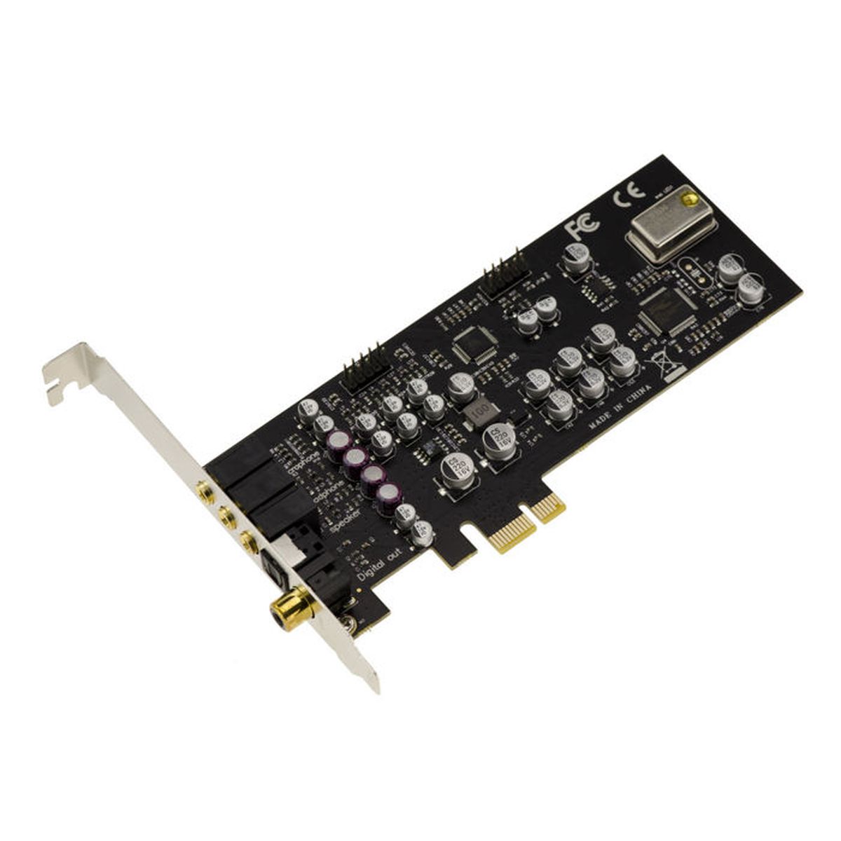 Carte Son HiFi HD 7.1 24 Bits 192KHz 100db sur Port PCIe - Oxygen ...