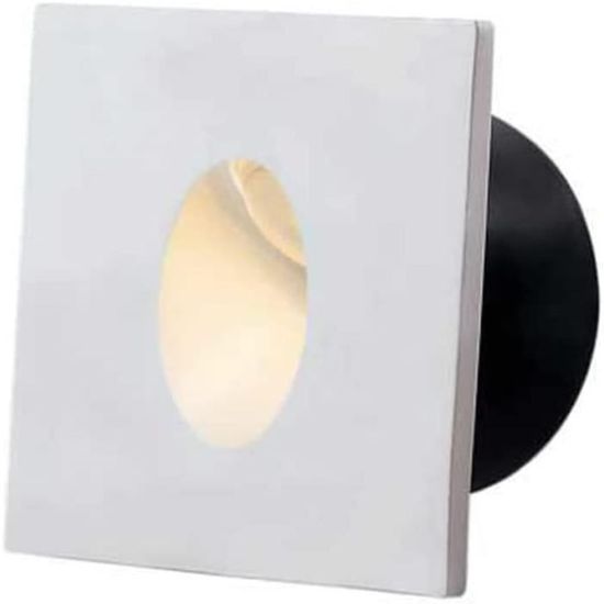 Spot LED 3W Encastrable pour Escalier Carré Blanc AC 220-240V Blanc ...