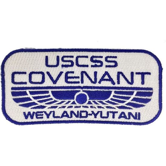 Alien Covenant USCSS Weyland Yutani Embroidered Iron on Patch in White ...