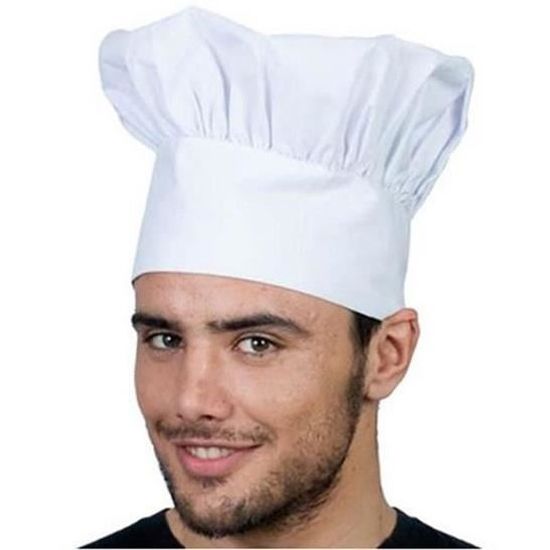 Witbaard toque de chef textile blanche taille unique - Cdiscount Jeux ...