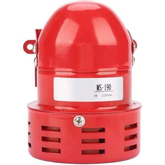Buzzer Siren 220V 120DB Haute puissance Mini alarme de moteur en métal ...