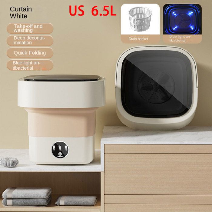 Mini lave-linge,Petite Machine à Laver Pliante Portable de 6,5 L ...