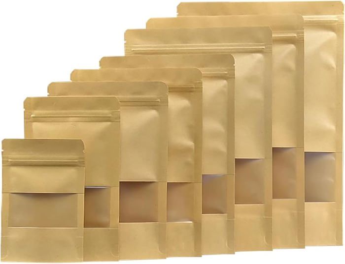 Sachet Kraft Alimentaire, Sachet Kraft, Sachet Zip, Emballage ...