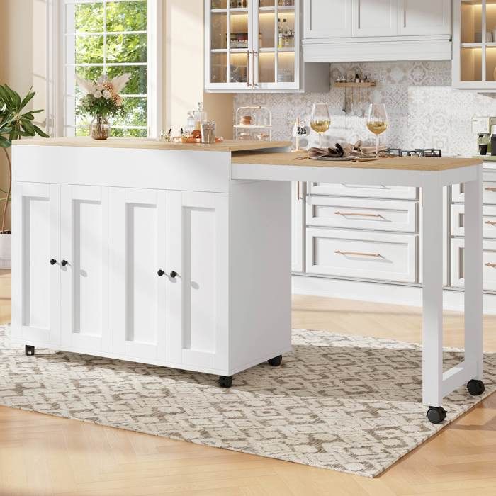 Table extensible moderne (118-180×50×94cm), table à manger extensible ...