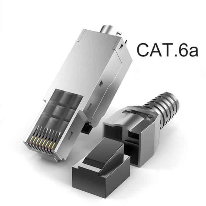 Couleur CAT6A connecteur Rj45 CAT8 -CAT7 -CAT6A, connecteur de ...