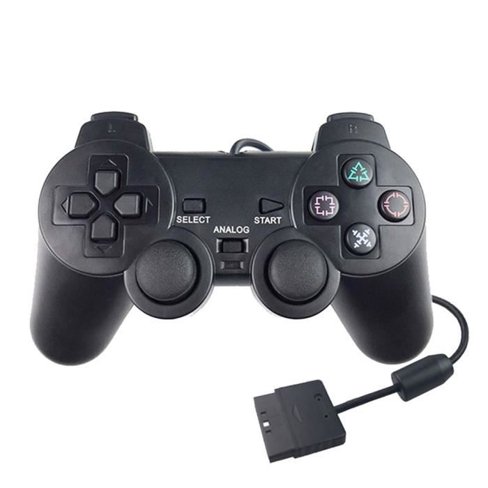 Manette de jeu clair de remplacement PS2 transparent Controller for ...