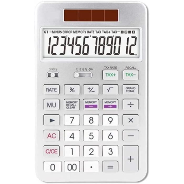 Calculatrice standard Calculatrice, fonction standard Calculatrice à 12 ...