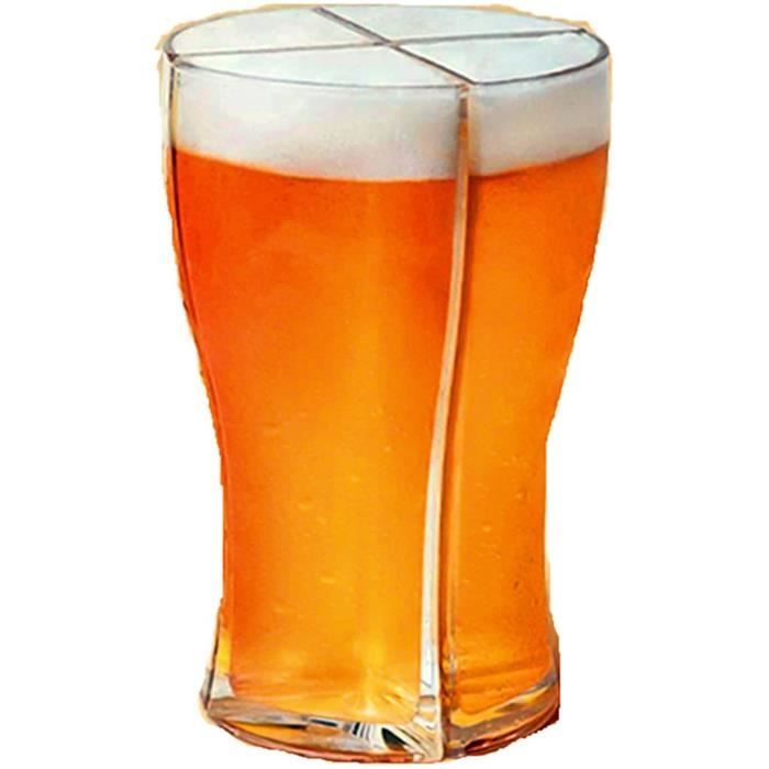 Verres à bière chope à bière 4 pièces Tasse séparable Grande capacité ...