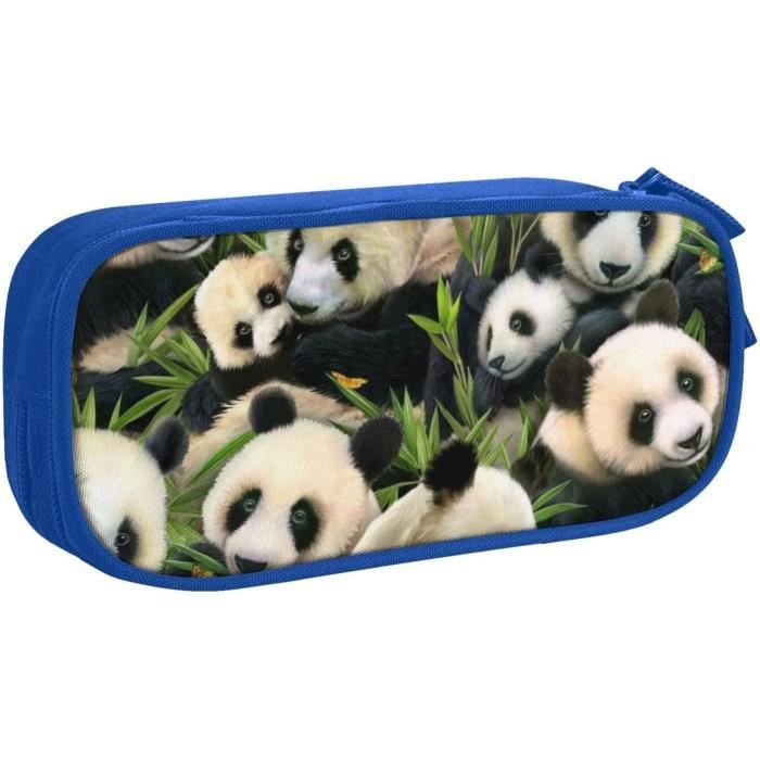 Grande Trousse À Crayons Panda Mignon Avec 2 Compartiments Pour Filles ...